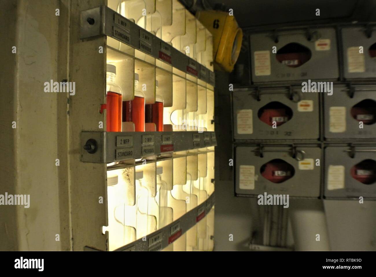 Scenes from a guided Engine Room Tour aboard the USS Wisconsin (BB 64 ...