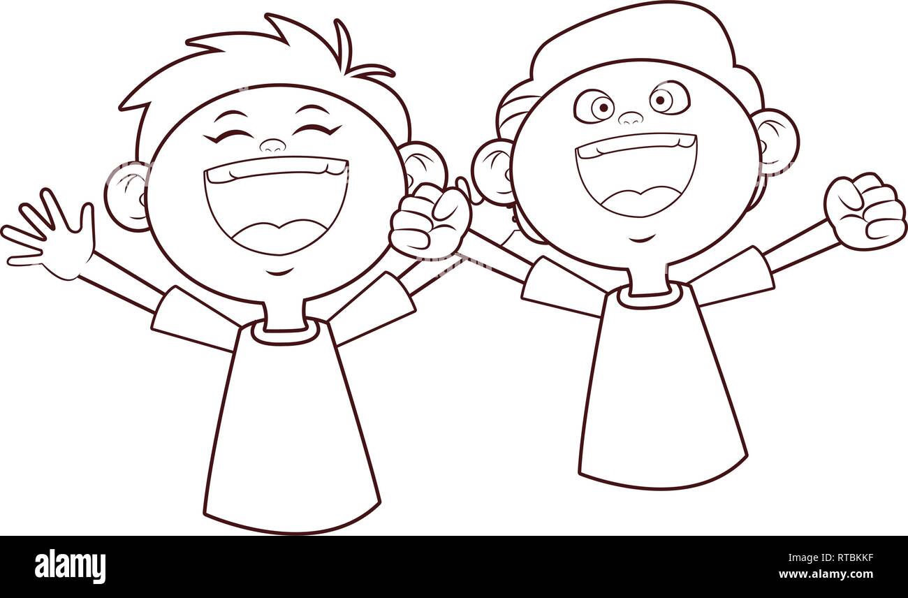 children happy smile Stock Vector Image & Art - Alamy