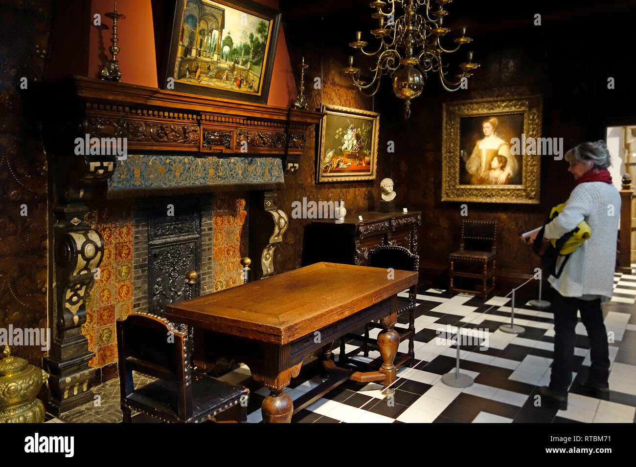 Dining room in the Rubenshuis / Rubens' House museum, former home and ...