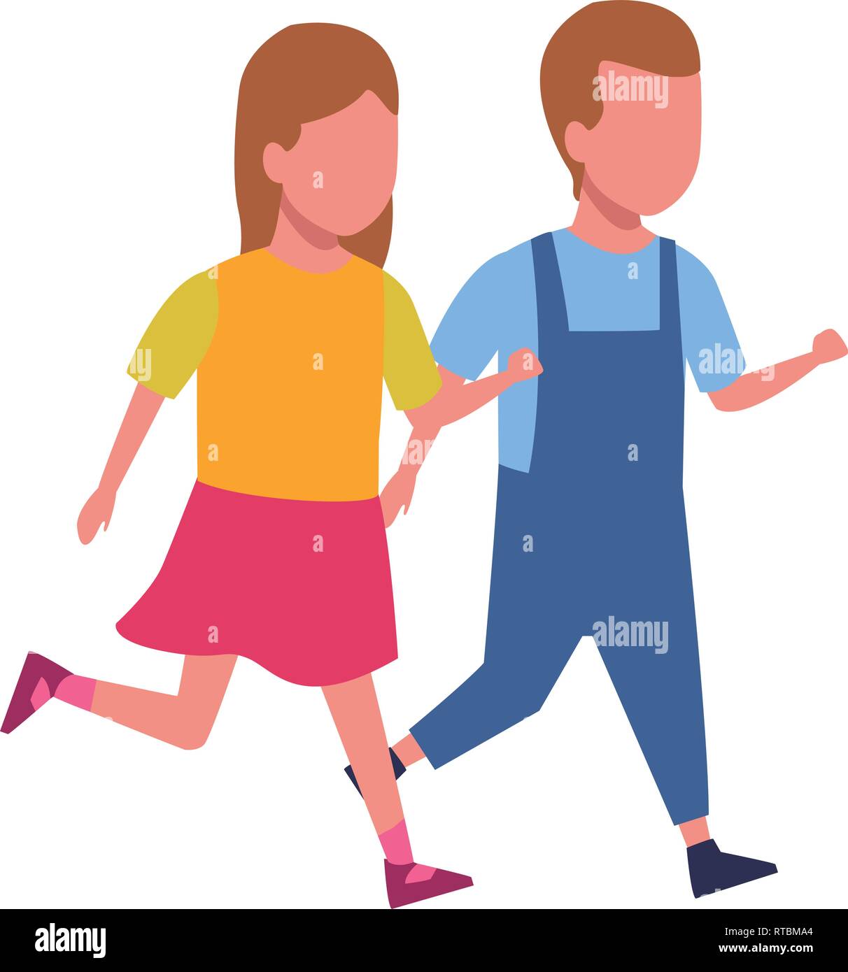 Kids playing cartoons Stock Vector Image & Art - Alamy