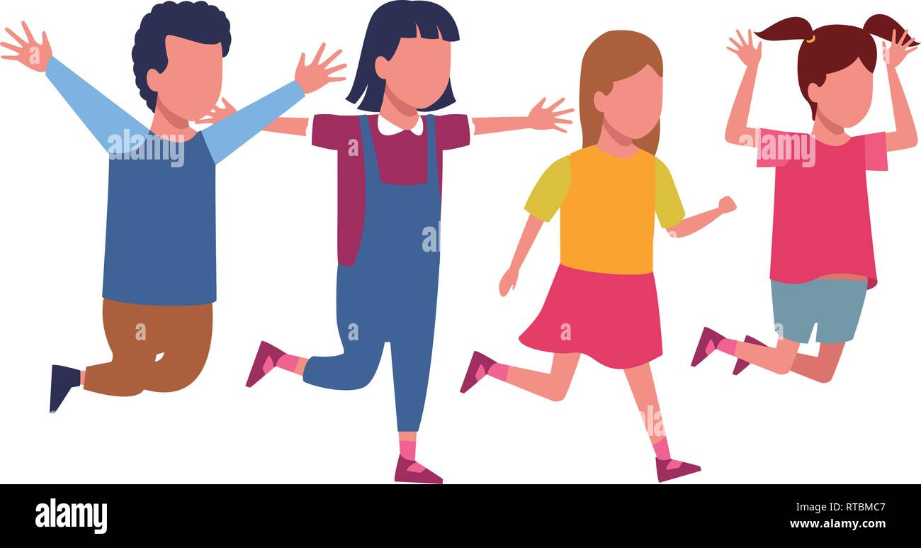 Kids playing cartoons Stock Vector Image & Art - Alamy