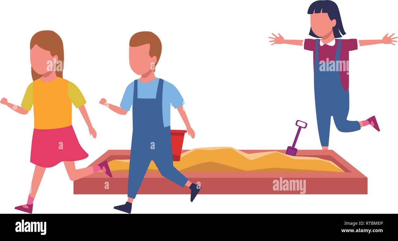 Kids playing cartoons Stock Vector Image & Art - Alamy