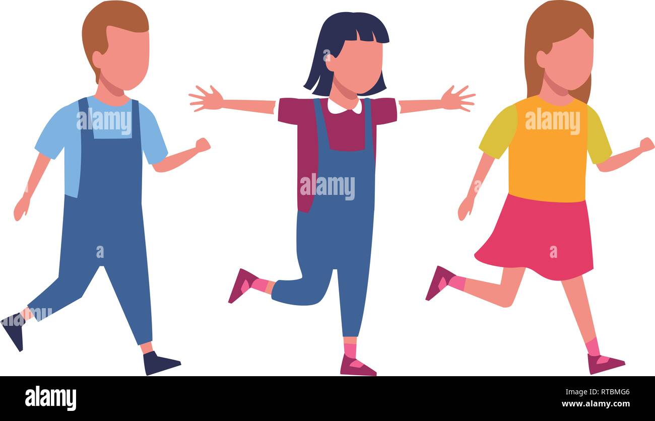 Kids playing cartoons Stock Vector Image & Art - Alamy