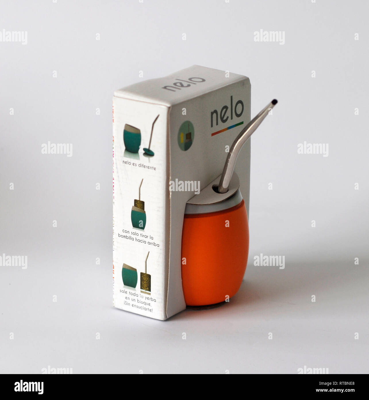 modern argentine orange silicone mate Stock Photo - Alamy