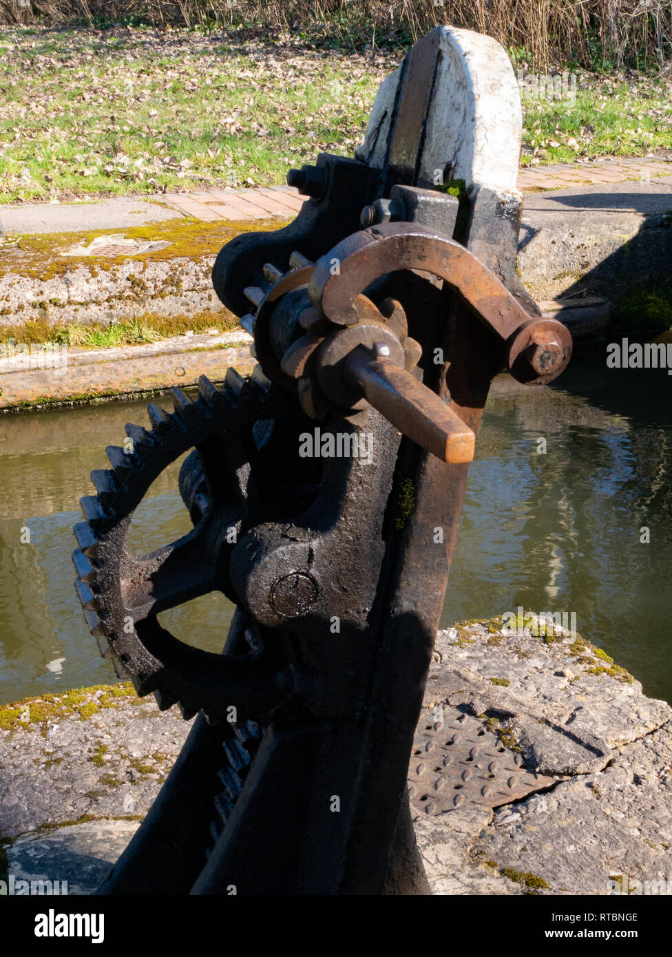 Canal lock gate gear. Etruria Industrial Museum, Etruria, Stoke-on ...