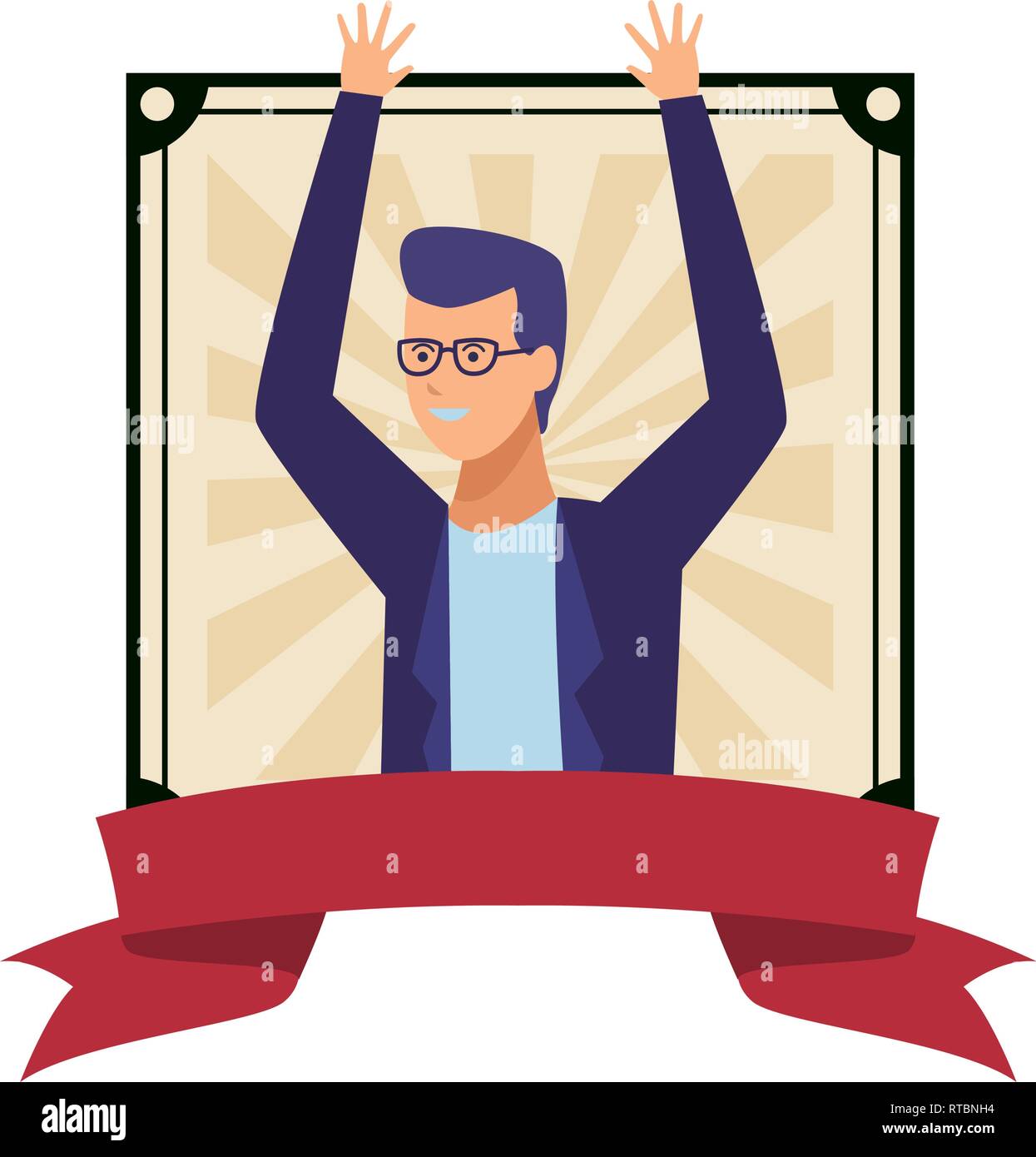 guy student outfit banner Stock Vector Image & Art - Alamy