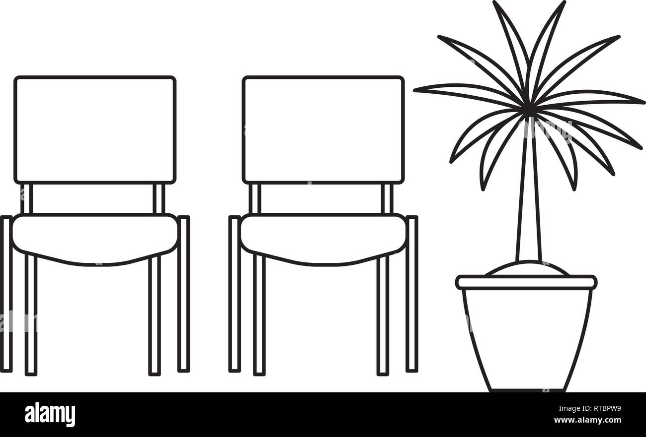 waiting room chairs black and white Stock Vector Image & Art - Alamy