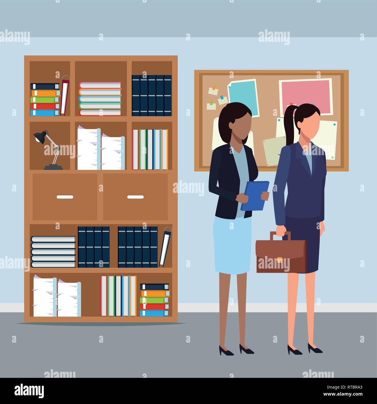 businesswomen team coworker faceless Stock Vector Image & Art - Alamy