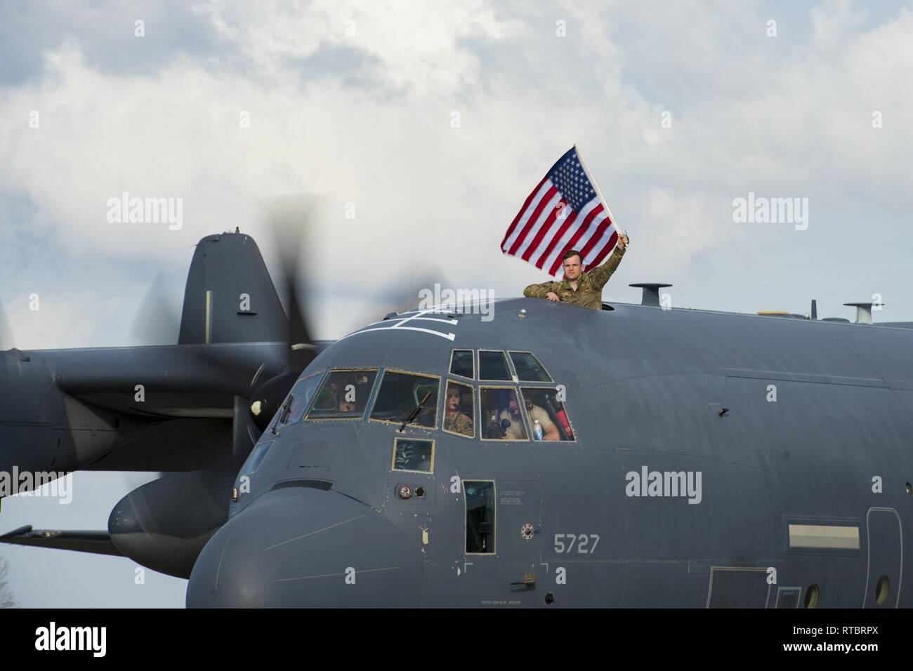 Airmen from the 71st Rescue Squadron return from a deployment in ...
