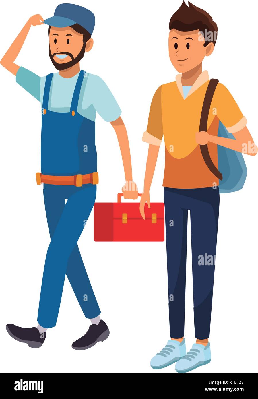 worker and student Stock Vector Image & Art - Alamy
