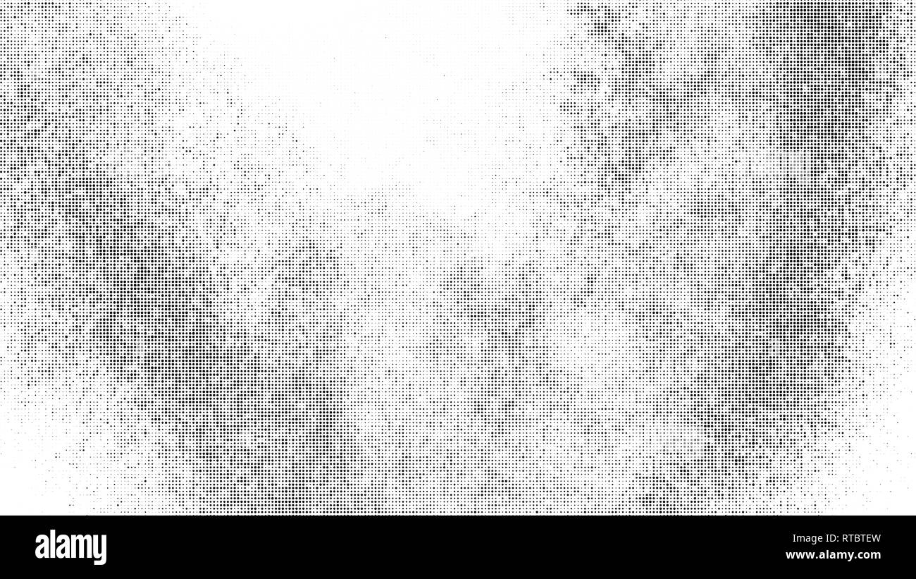 Black Halftone Texture On White Background. Modern Dotted Futuristic ...