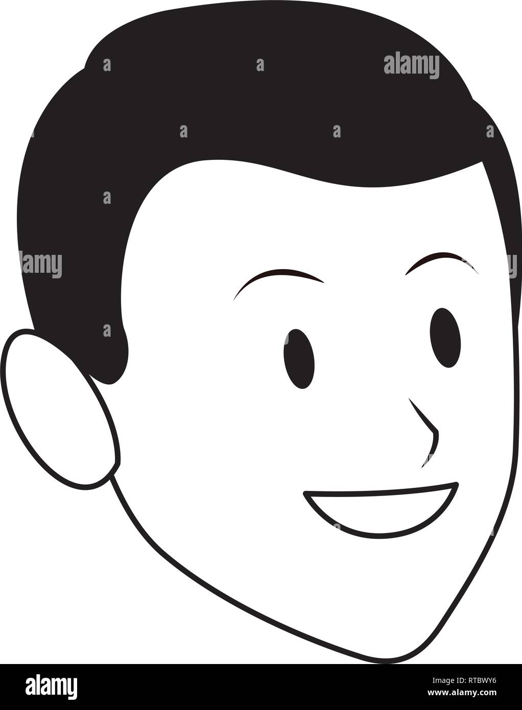 man only face Stock Vector Image & Art - Alamy