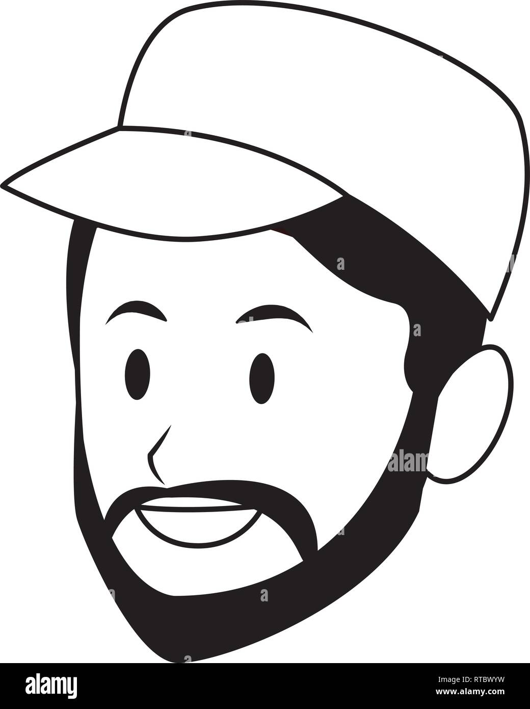 man only face Stock Vector Image & Art - Alamy