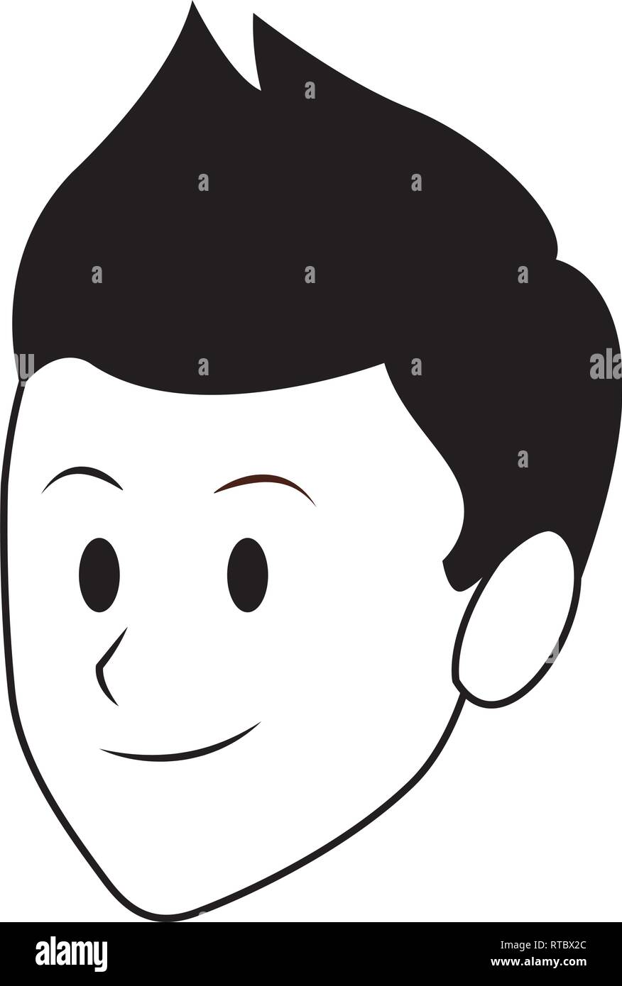 man only face Stock Vector Image & Art - Alamy