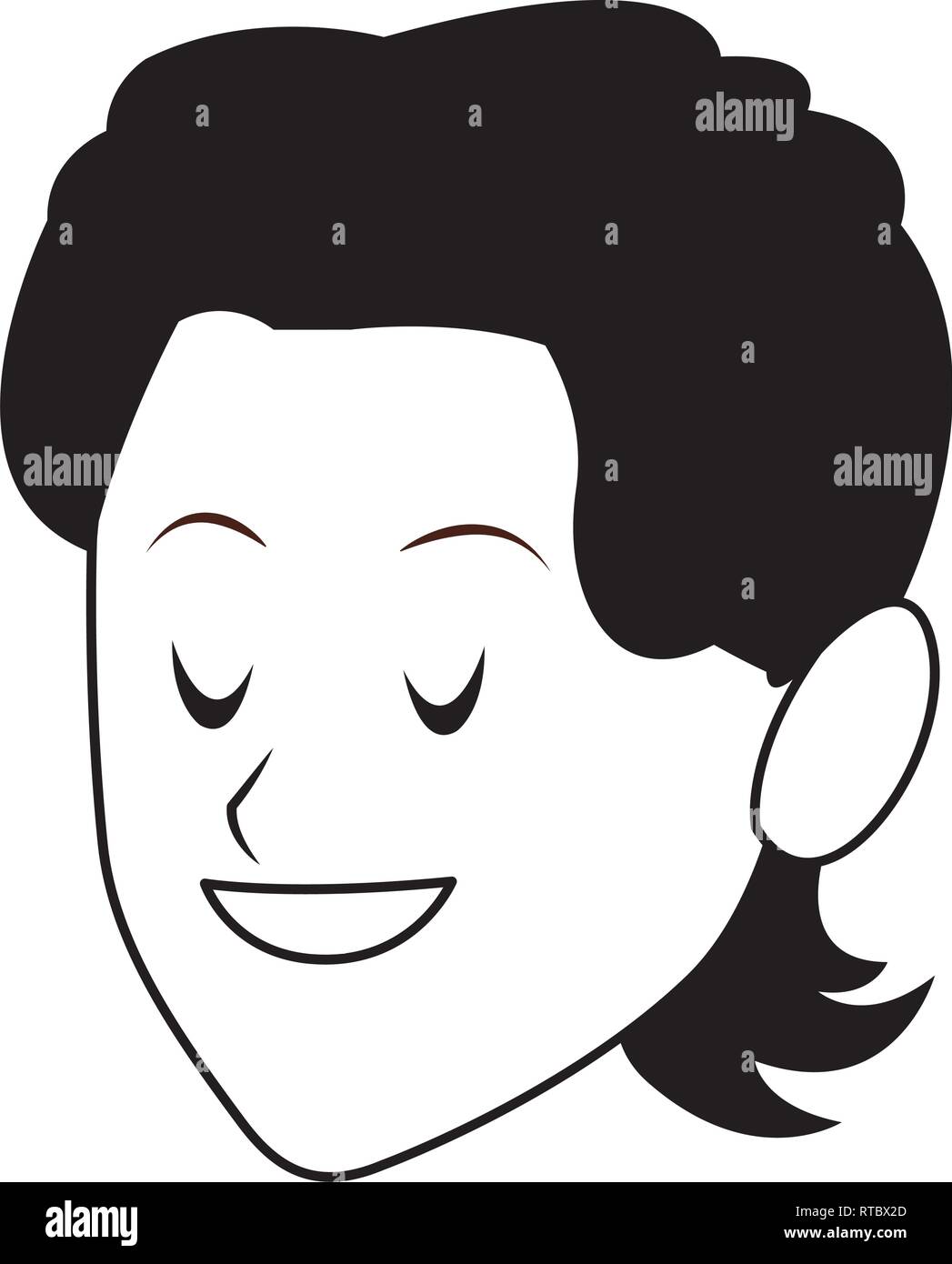 man only face Stock Vector Image & Art - Alamy