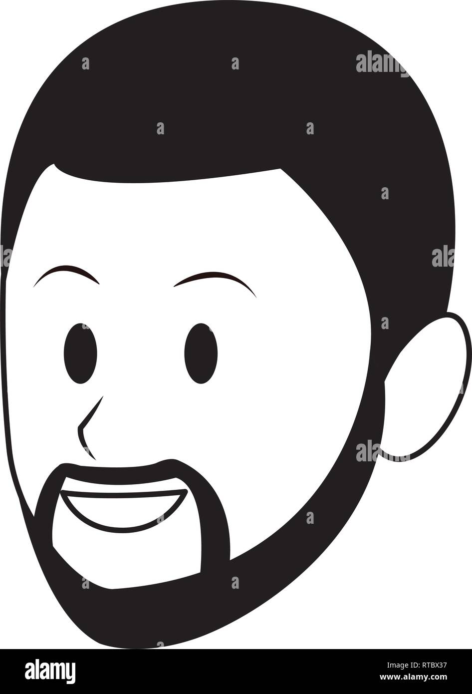 afroamerican man only face Stock Vector Image & Art - Alamy