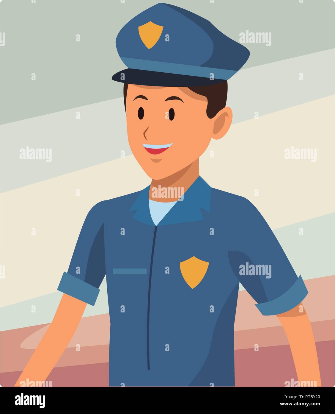 policeman avatar portrait Stock Vector Image & Art - Alamy