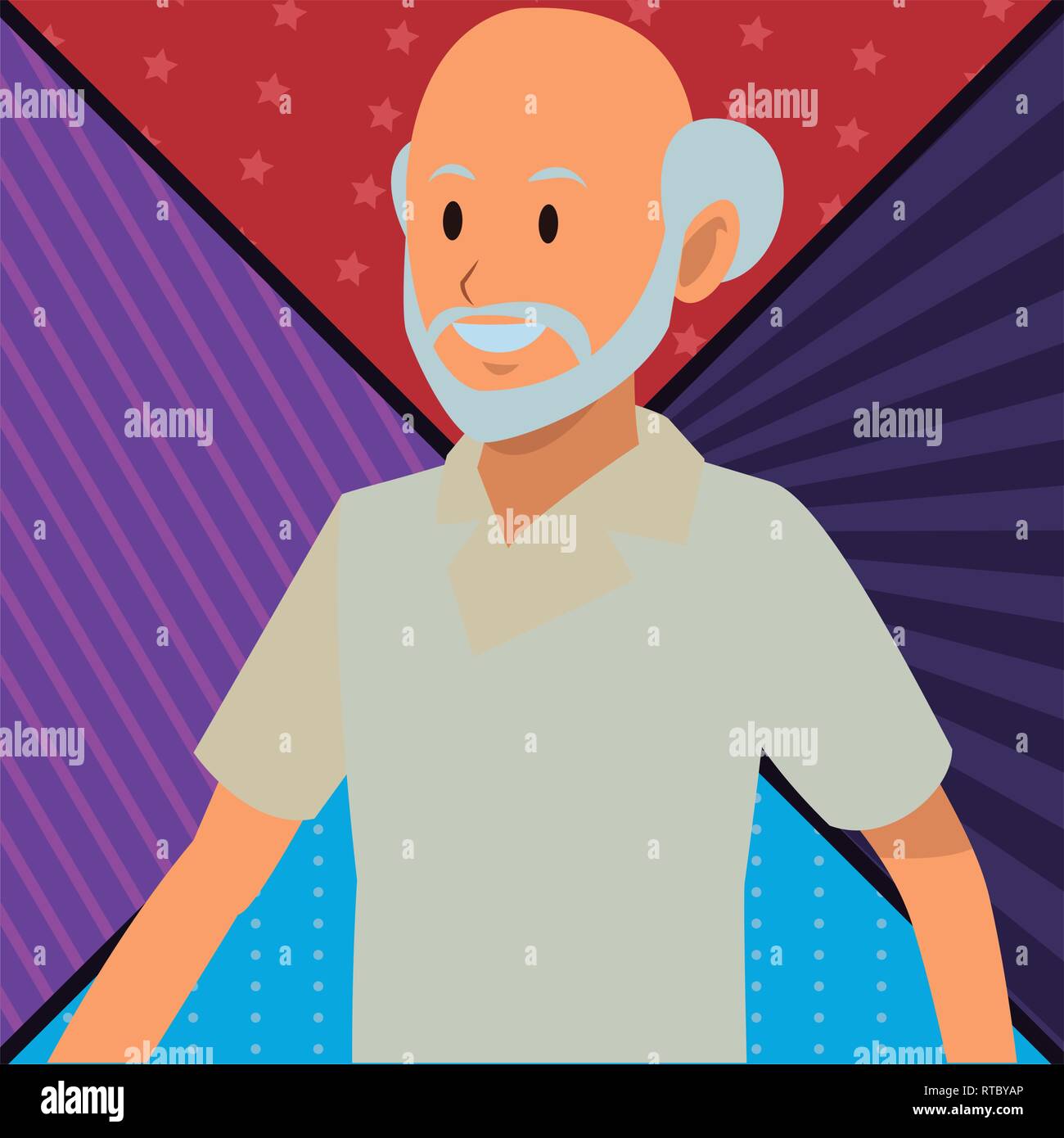 old man portrait Stock Vector Image & Art - Alamy