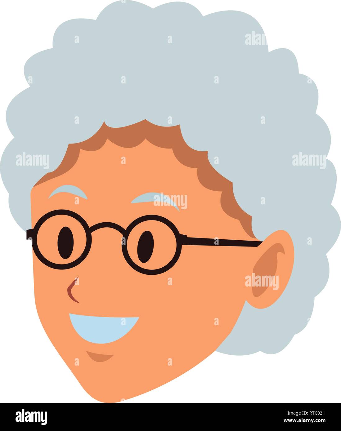 Old Woman Only Face Stock Vector Image Art Alamy