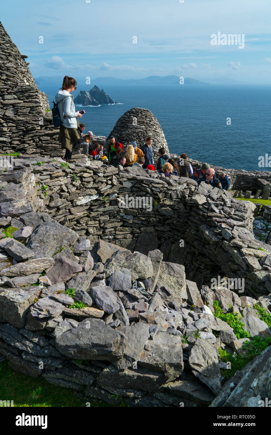 Monastery, Skellig Michael, Skellig Islands World Heritage Site, County ...