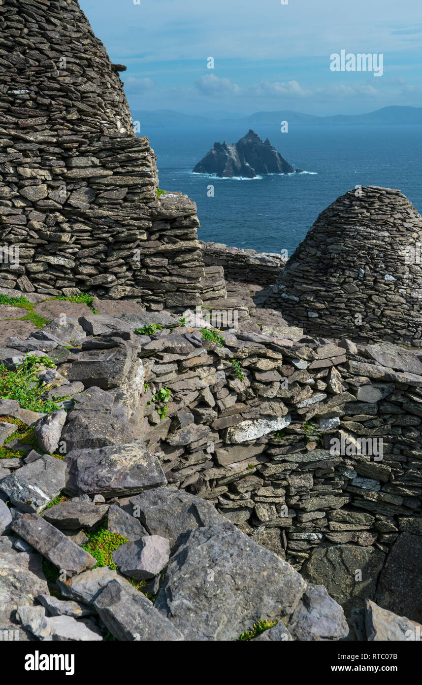 Monastery, Skellig Michael, Skellig Islands World Heritage Site, County ...
