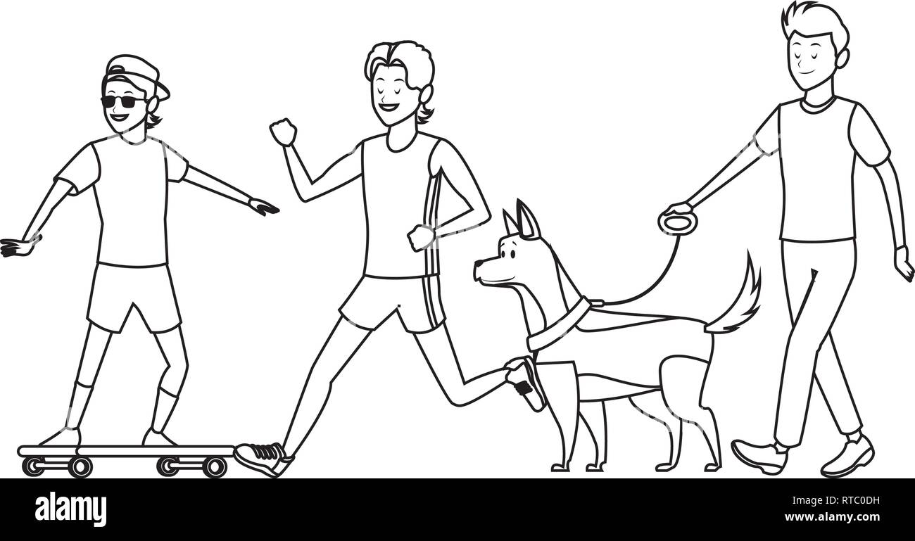 Senior group exercise Stock Vector Images - Alamy