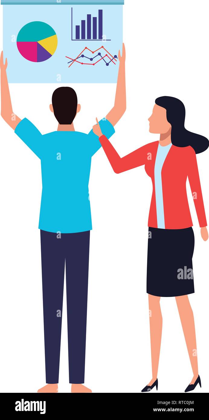 Couple meeting finance Stock Vector Images - Alamy