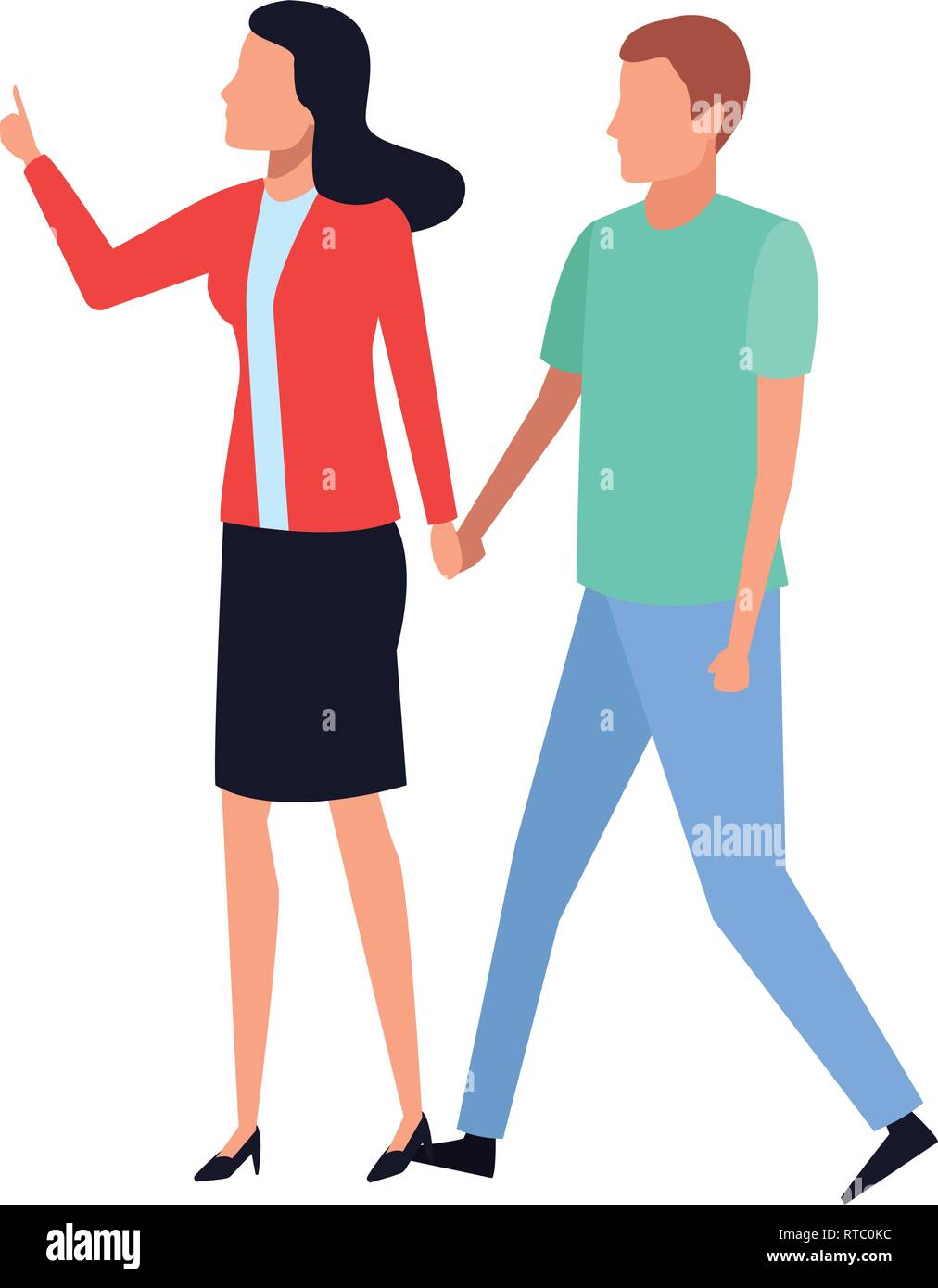 Couple meeting finance office computer Cut Out Stock Images & Pictures ...