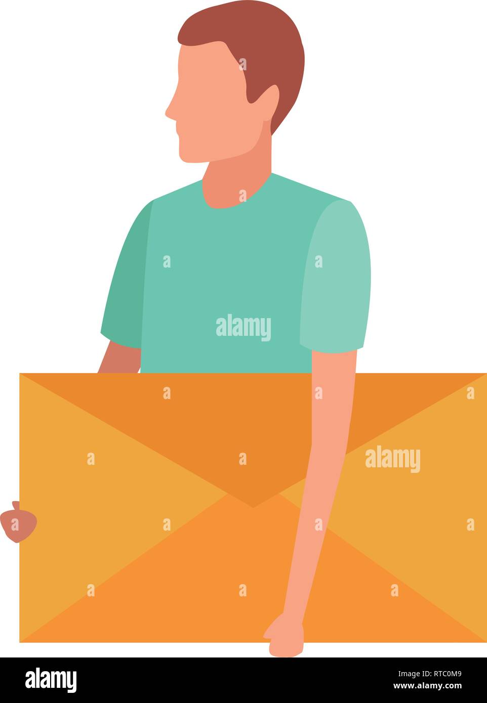 Working envelope Stock Vector Images - Alamy