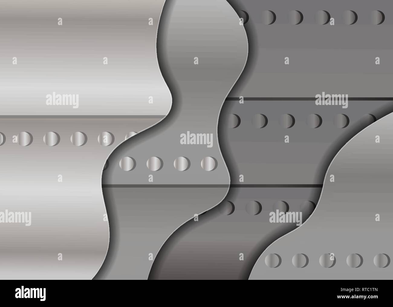 Abstract metal cut art background. 3D metalcut layers texture 10 eps ...