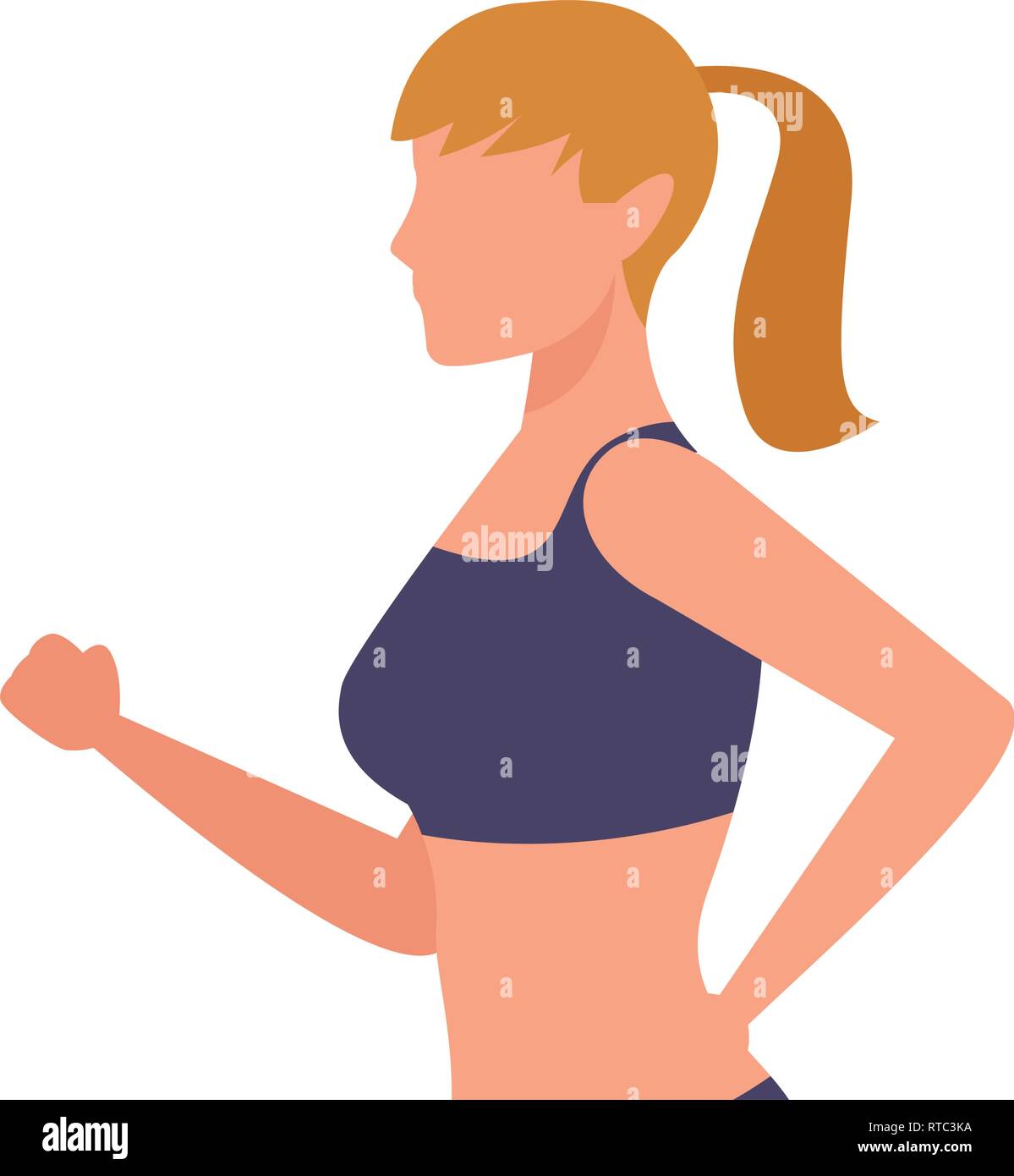 woman working out Stock Vector Image & Art - Alamy