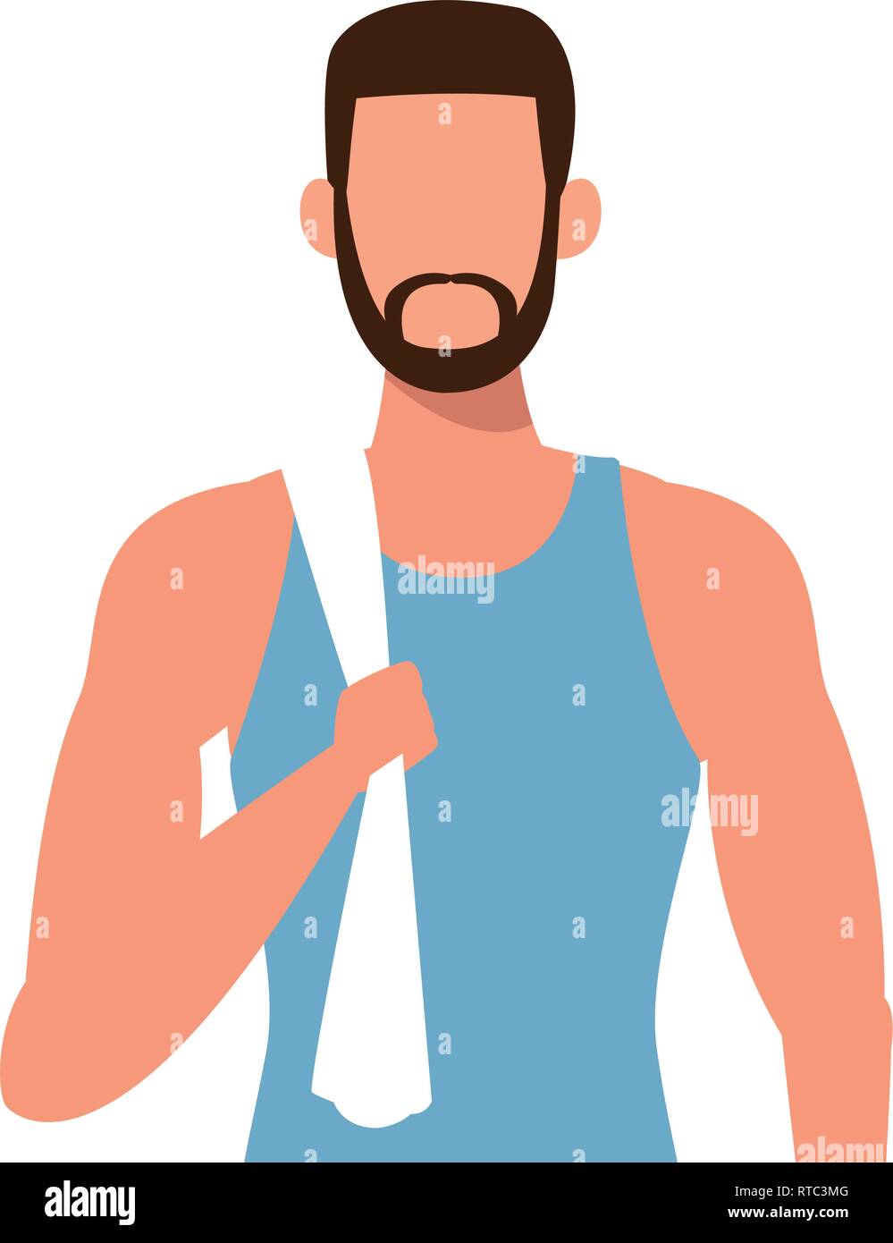 Athletic towels Stock Vector Images - Alamy