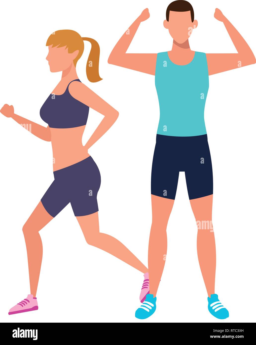 Team working together sport Stock Vector Images - Alamy