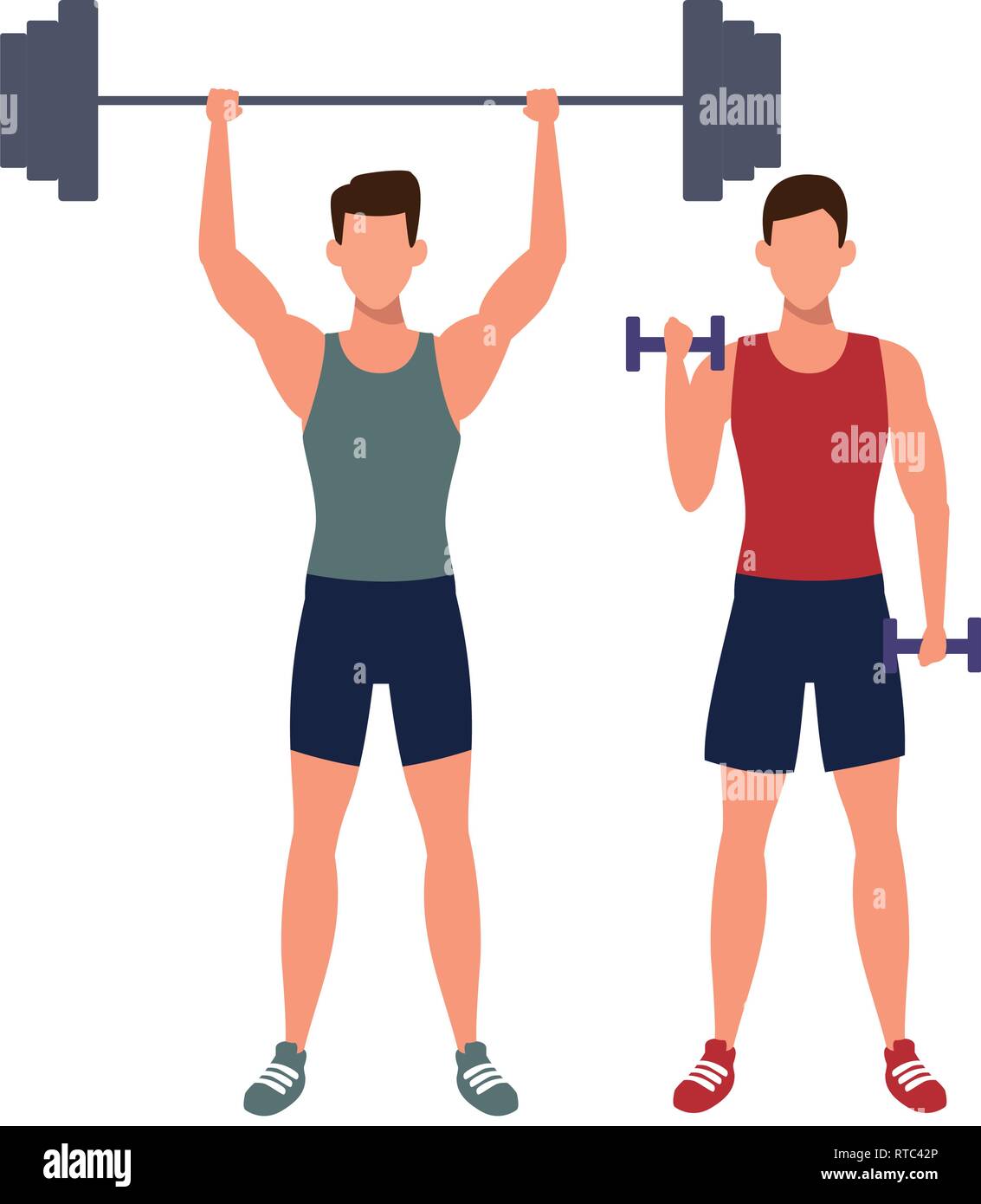 men working out Stock Vector Image & Art - Alamy