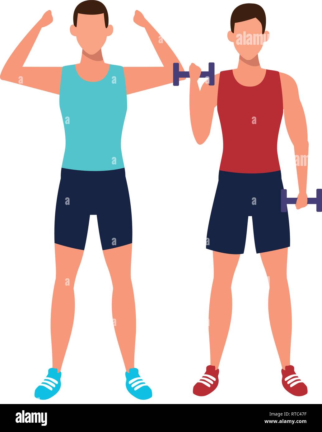 men working out Stock Vector Image & Art - Alamy