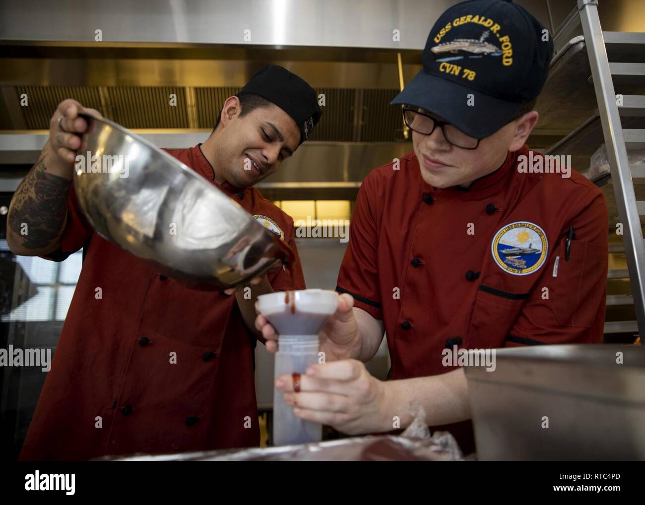 VIRGINIA BEACH, Va. (Feb. 8, 2019) Culinary Specialist 3rd Class Jose ...