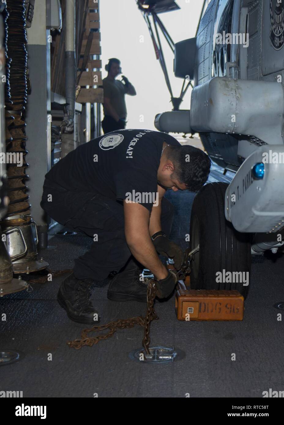 ATLANTIC OCEAN (Feb. 8, 2019) Aviation Electronics Technician 3rd Class ...