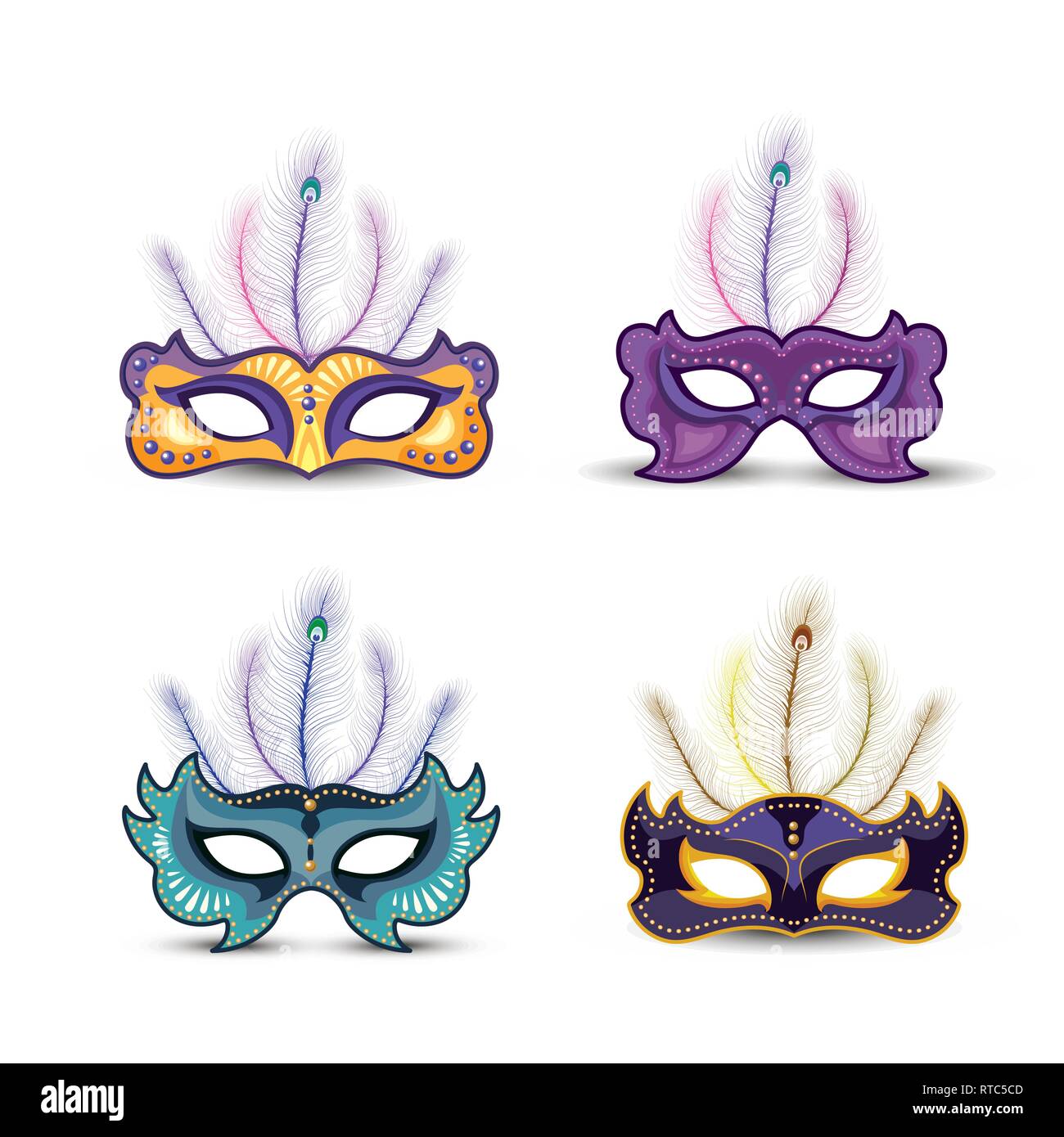 Traditional masks Stock Vector Images - Alamy