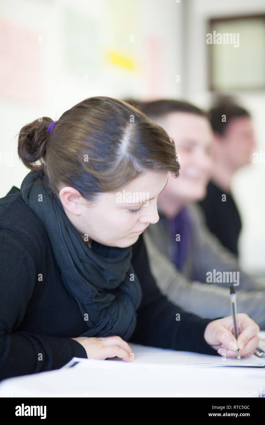 students studying English at a further education college in London ...