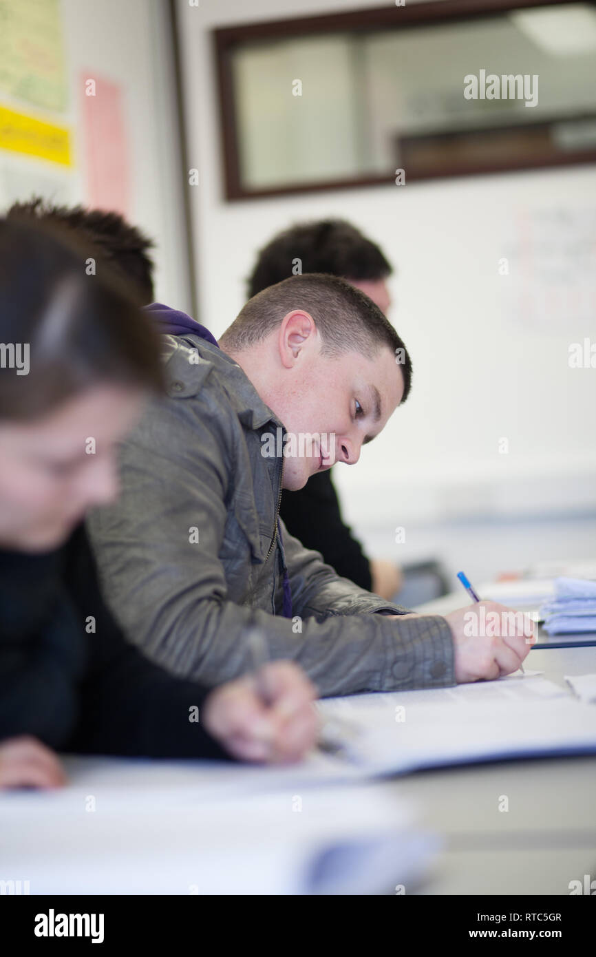 students studying English at a further education college in London ...