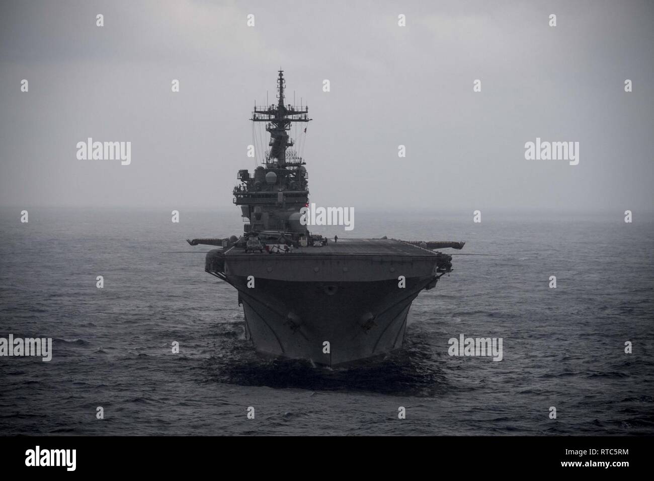 PHILIPPINE SEA (Feb. 9, 2019) The amphibious assault ship USS Wasp (LHD ...