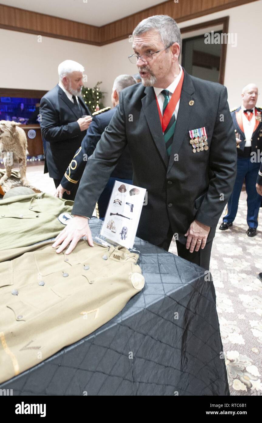 Allen Skinner, 81st Readiness Division command historian, explains the ...