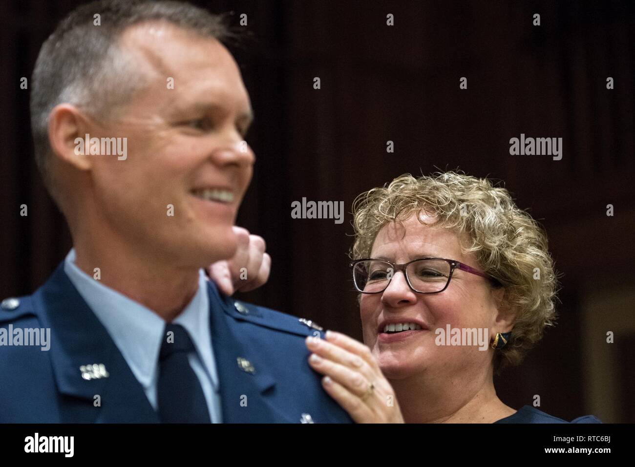 Debbie Yates, the wife of U.S. Brig. Gen. William T. Yates, smiles ...