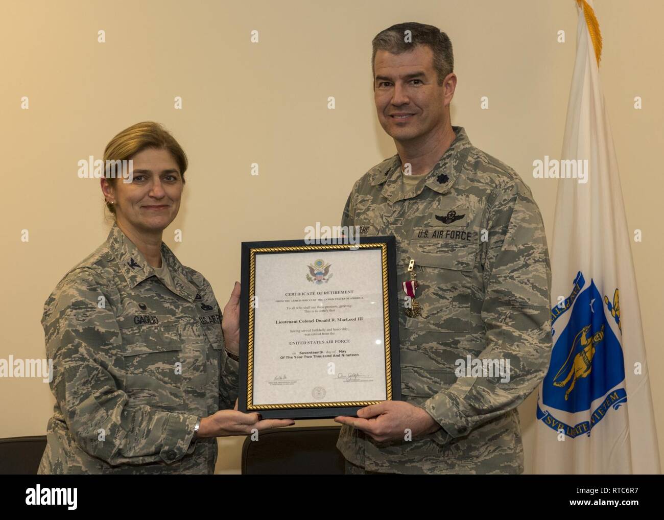 Lt. Col. D. Ross MacLeod III retired from the 102nd Intelligence Wing ...