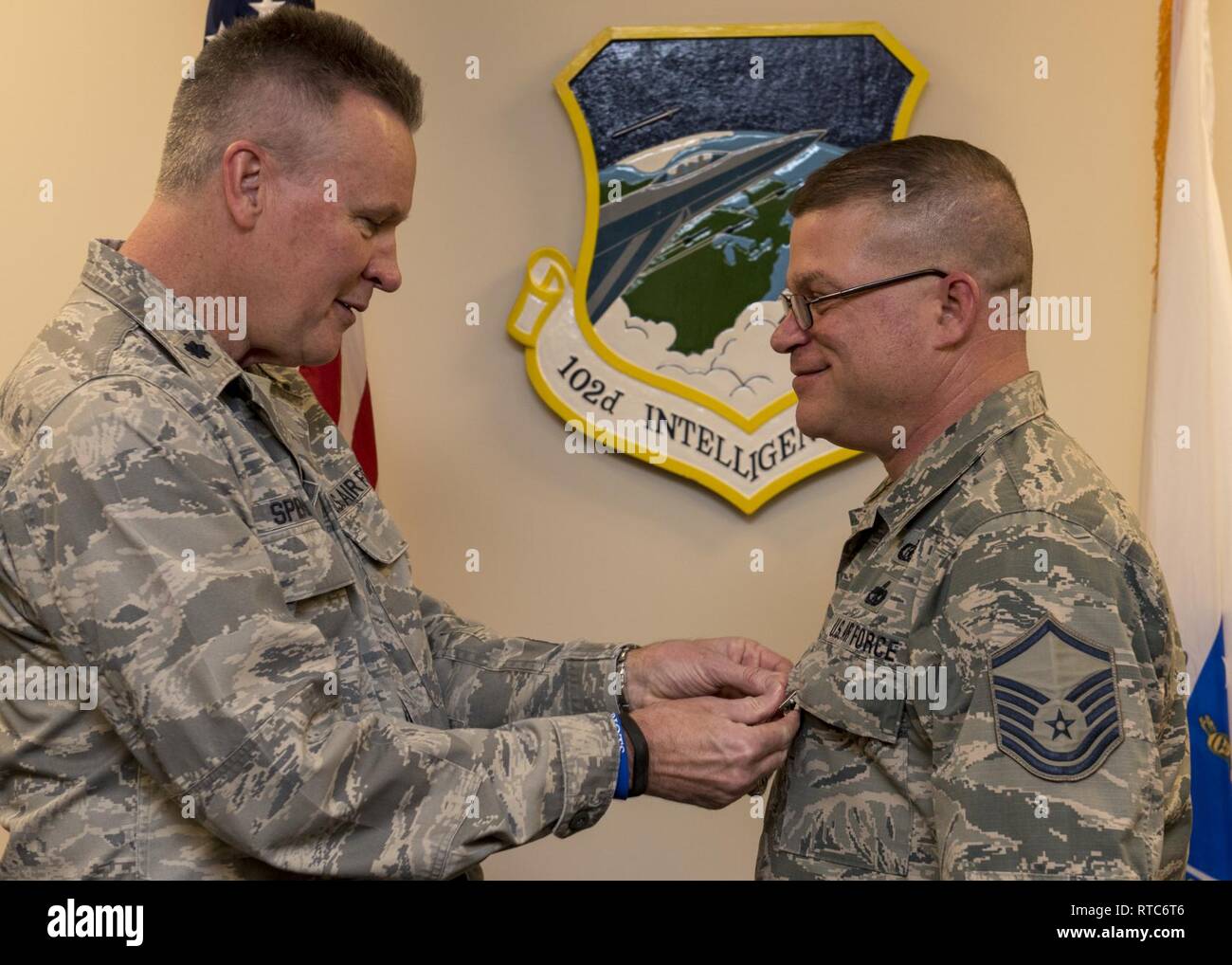 Master Sgt. Kenneth Boyd of the 102nd Intelligence Wing Safety Office ...