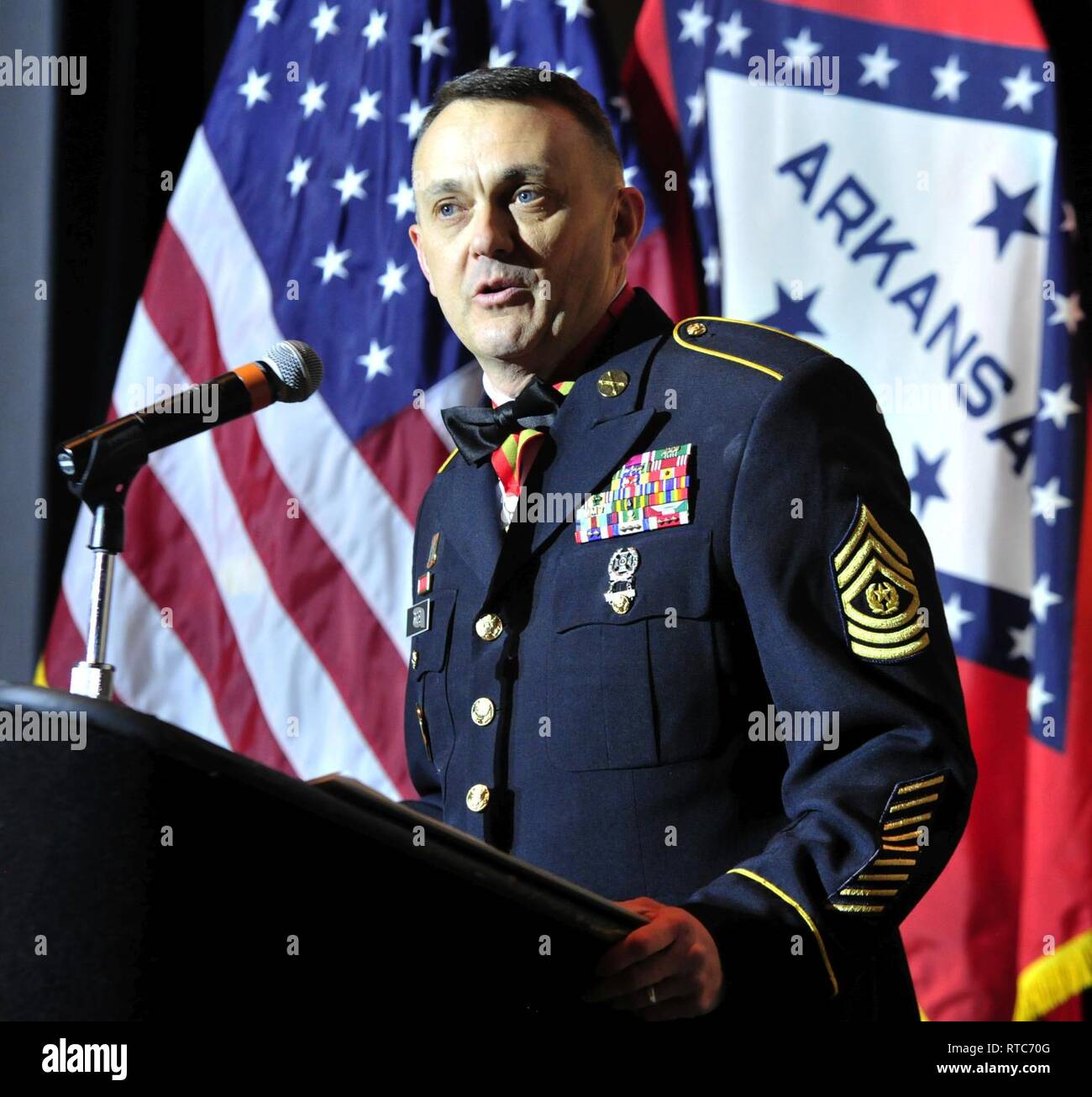 Command Sgt. Maj. Anthony Rice, outgoing brigade command sergeant major ...