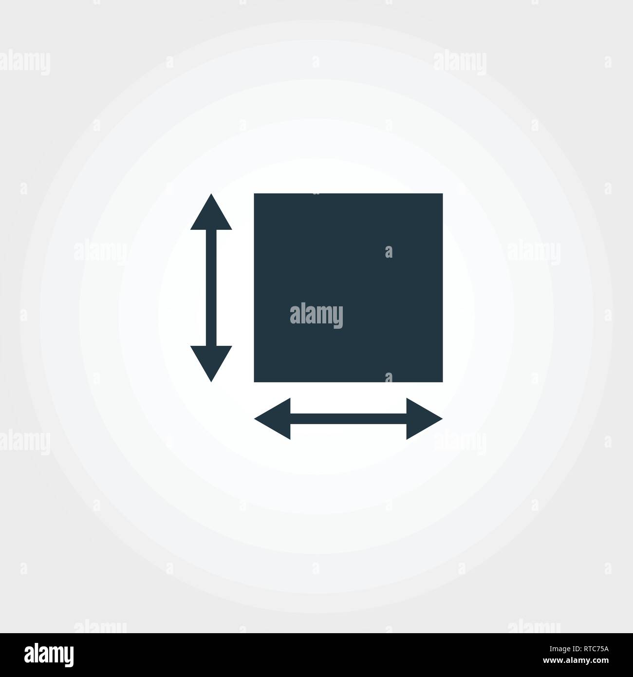 Area measurement square Stock Vector Images - Alamy
