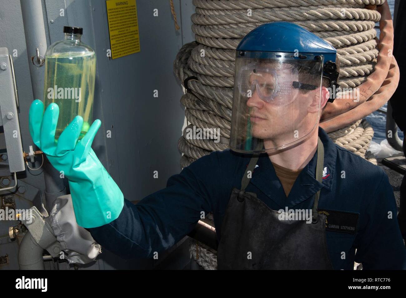 SOUTH CHINA SEA (Feb. 10, 2019) Engineman 3rd Class Ciaran Stephens ...