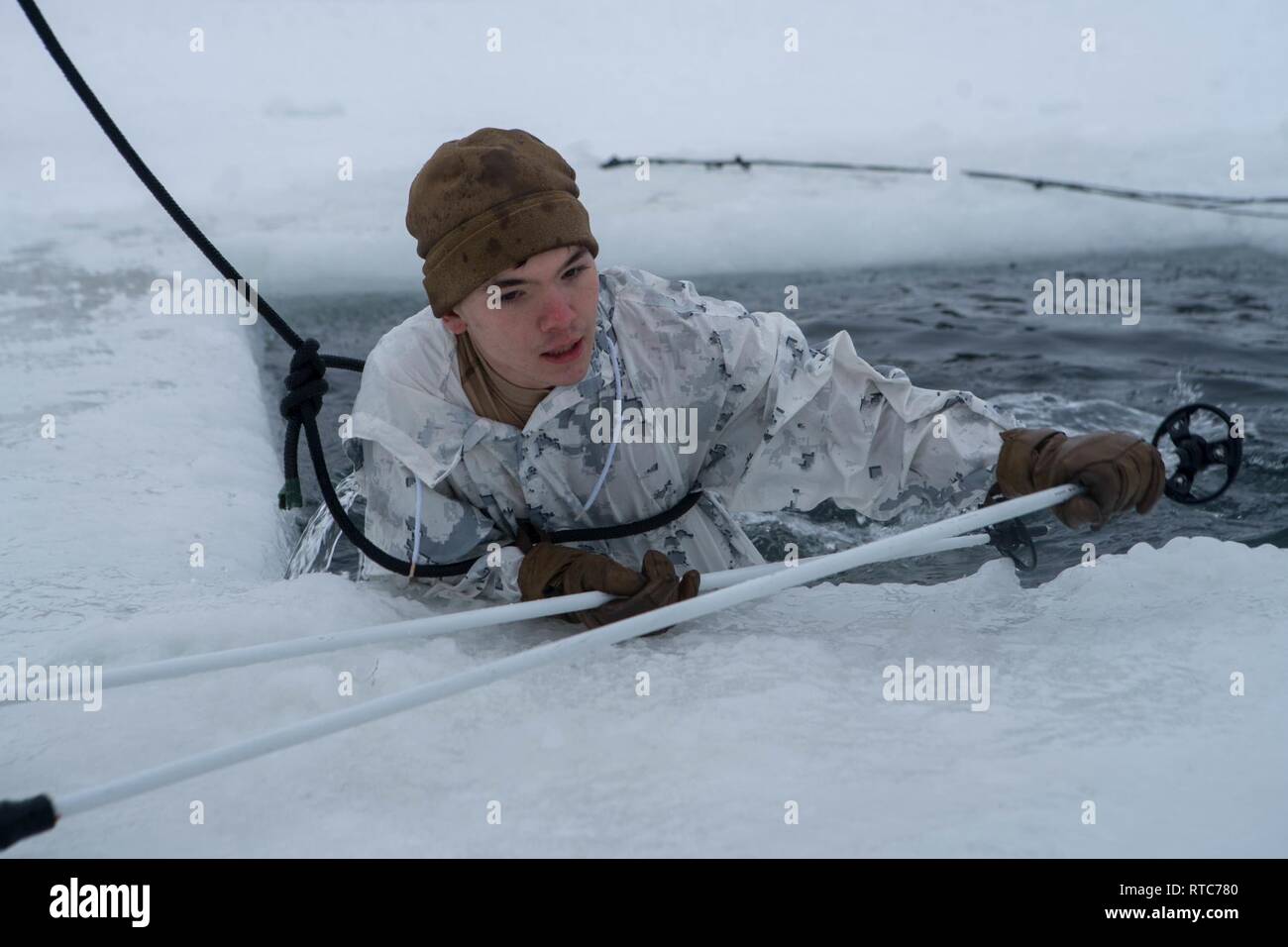 A U.S. Marine with Marine Rotational Force-Europe 19.1, Marine Forces ...