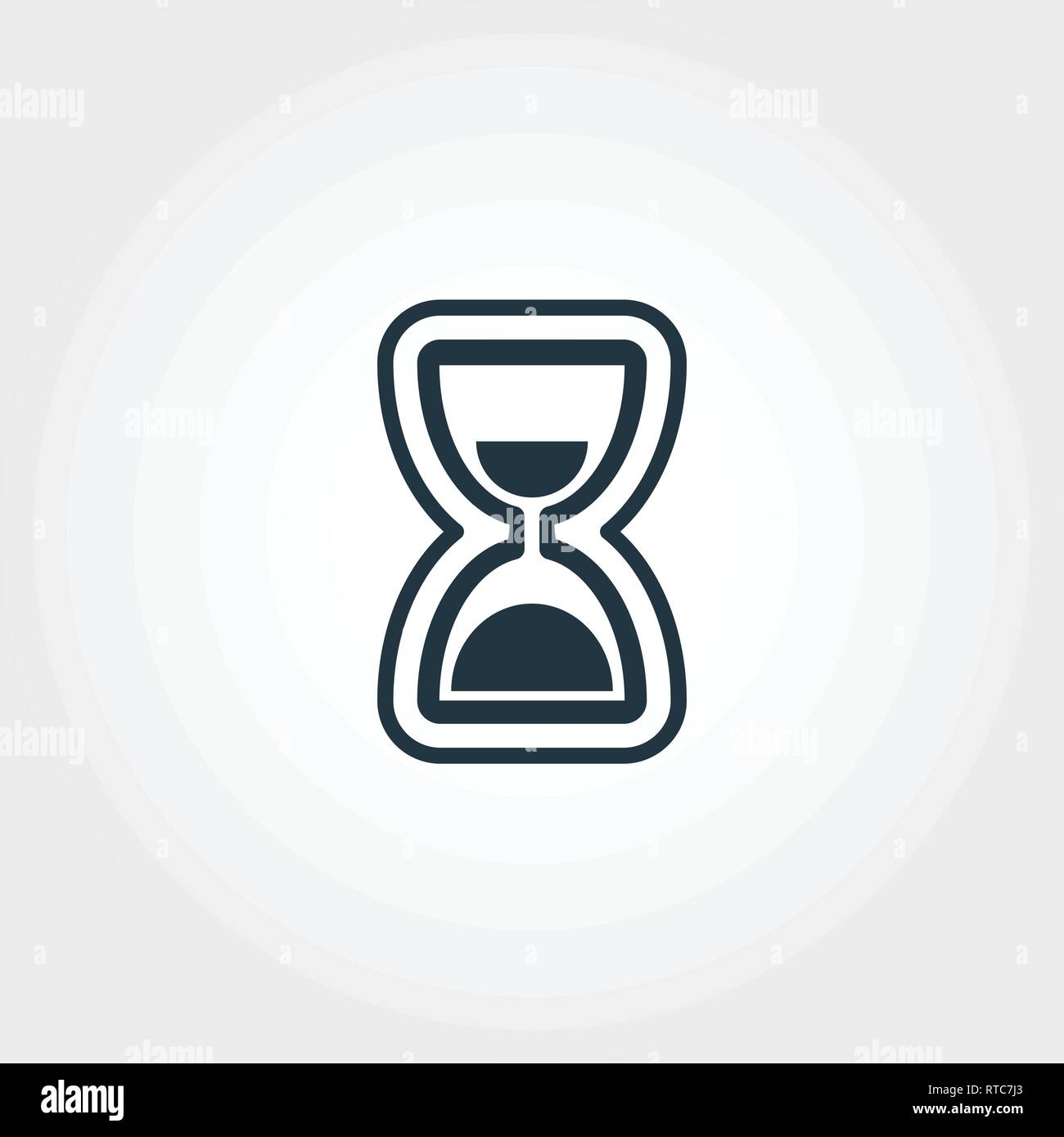 Hourglass Icon From Measurement Icons Collection Creative Element Design Hourglass Icon Web